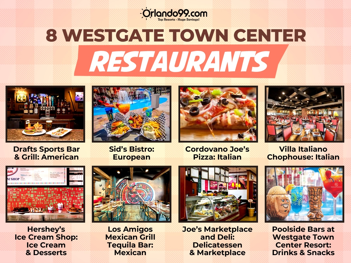 Explore Westgate Town Center Restaurants & Poolside Bars